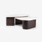 The Clark Elegantly Lacquered Coffee Table with Dark Oak Veneer Base